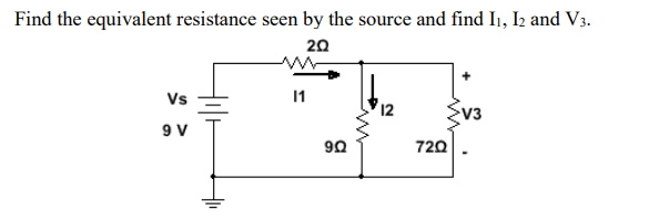 Solved Find the equivalent resistance seen by the source and | Chegg.com