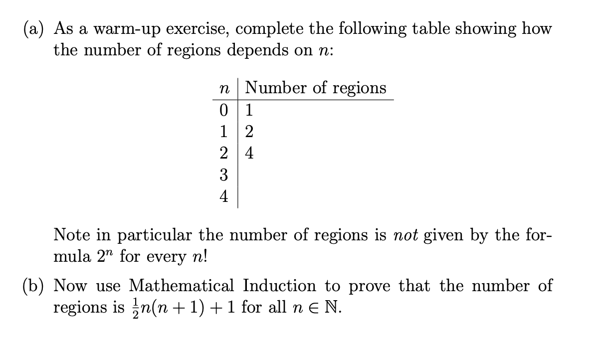 Solved Suppose you draw n lines in the plane so that no two | Chegg.com
