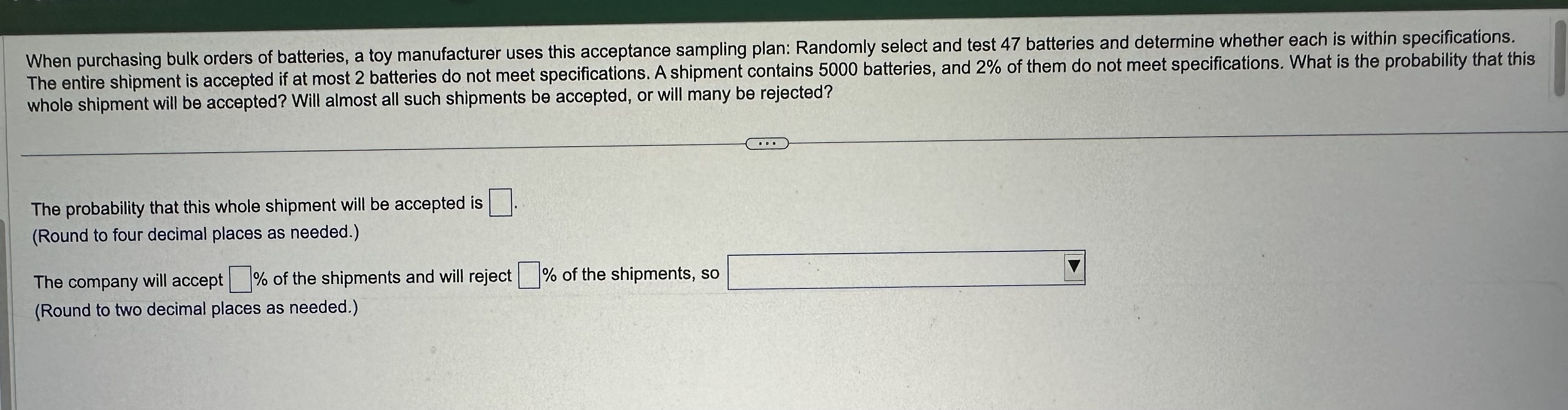 When purchasing bulk orders of batteries, a toy | Chegg.com