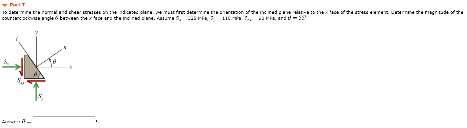 Solved Part 1 Consider a point in a structural member that | Chegg.com