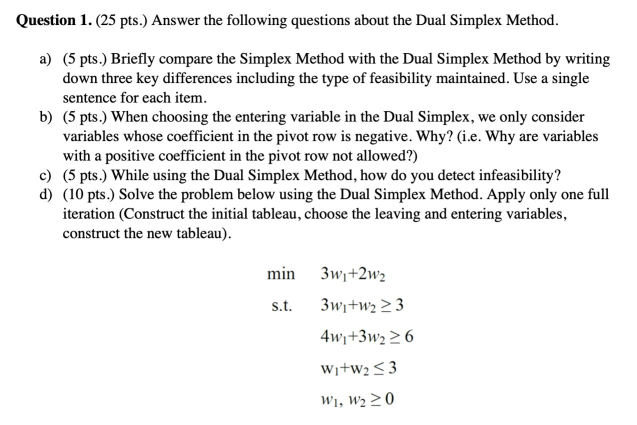 Solved Question 1. (25 pts.) Answer the following questions | Chegg.com Solved Question 1. (25 pts.) Answer the following questions | Chegg.com