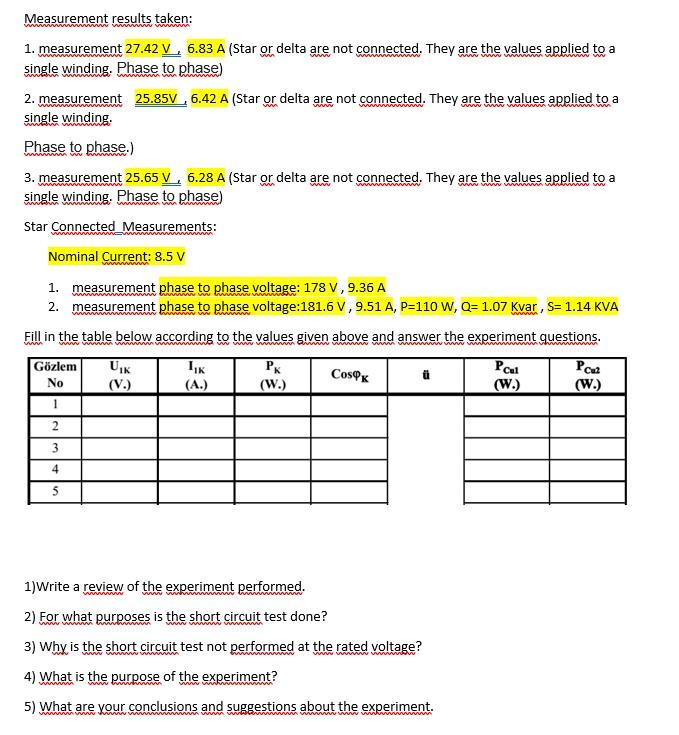 Solved Measurement results taken: 1. measurement 27.42 | Chegg.com