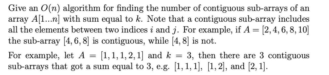 Solved Give an O(n) algorithm for finding the number of | Chegg.com