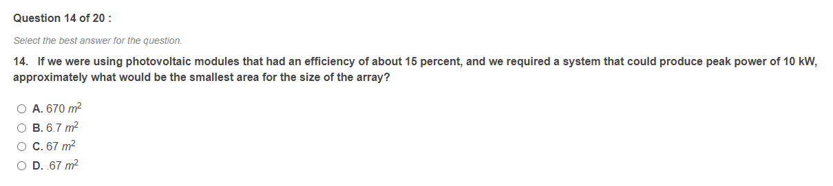 Solved Question 14 ﻿of 20 ﻿:Select the best answer for the | Chegg.com
