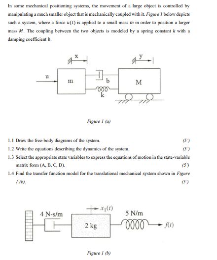Solved In some mechanical positioning systems, the movement | Chegg.com