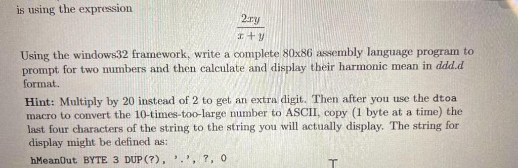 Solved how to display the results in ddd.d format? and how | Chegg.com