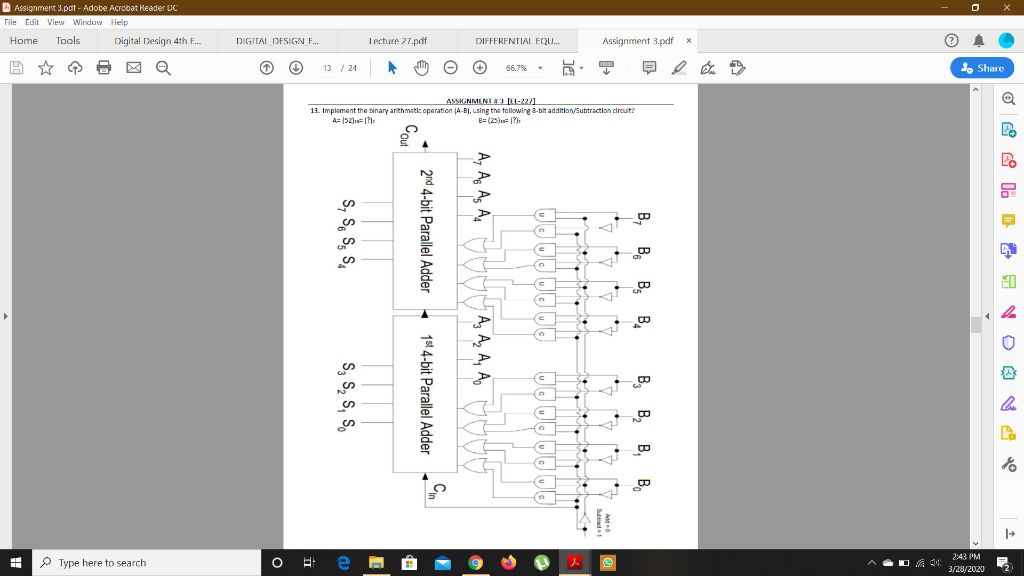 Solved Assignment 3.pdf - Adobe Acrobat Reader DC File Edit | Chegg.com