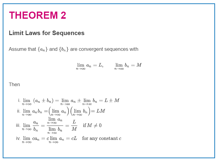 Solved use the appropriate limit laws and theorems to | Chegg.com