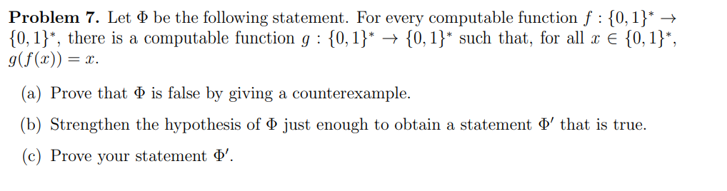 = 2. Problem 7. Let o be the following statement. For | Chegg.com