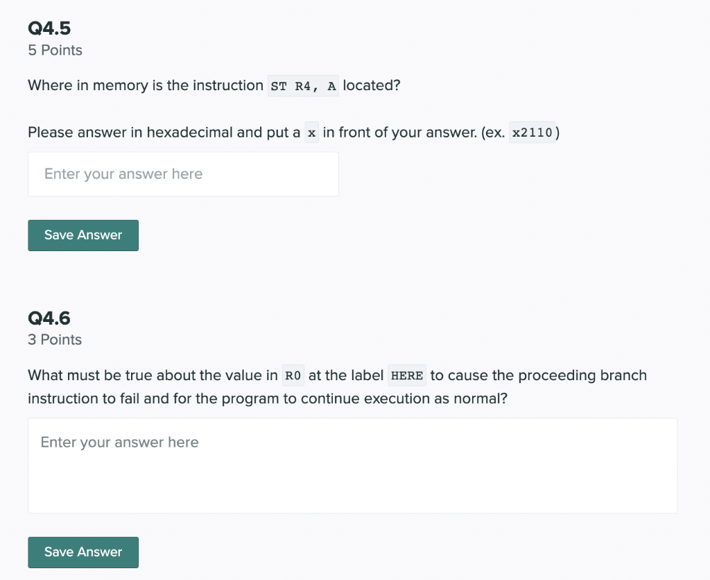 Q4 LC-3 Assembly - Tracing 28 Points Consider the | Chegg.com