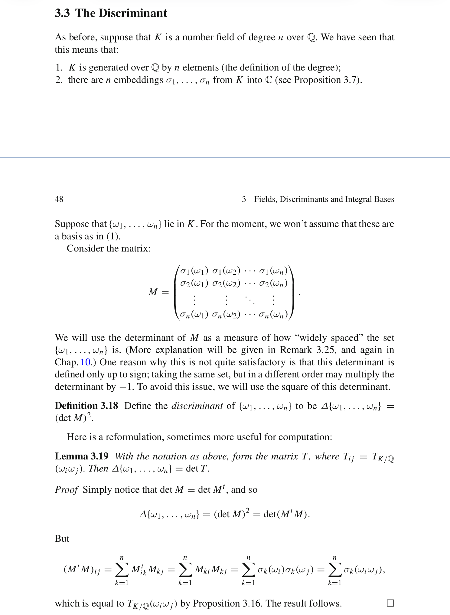 Solved Exercise 3.9 Let K=Q(2,3). Compute Δ{1,2,3,6} using | Chegg.com
