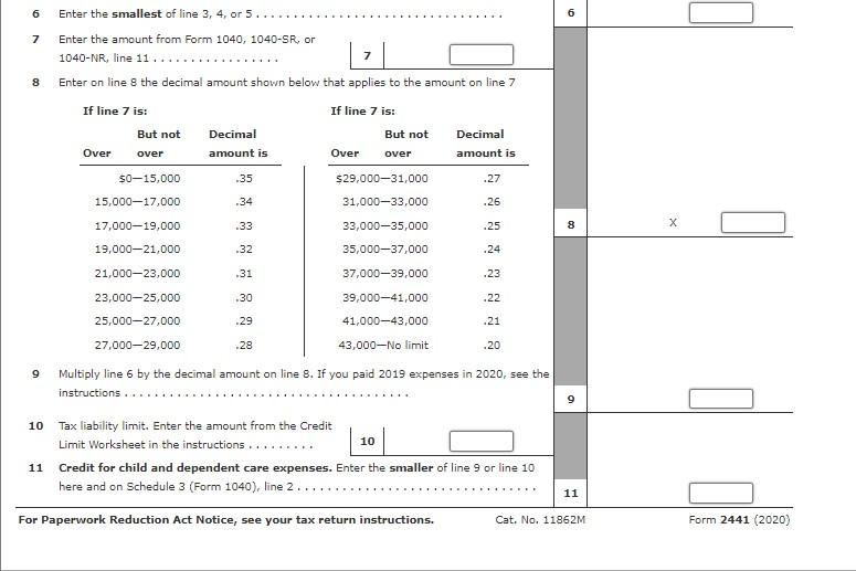 Comprehensive Problem 1 - Part 3: Form 2441 (page 1), | Chegg.com