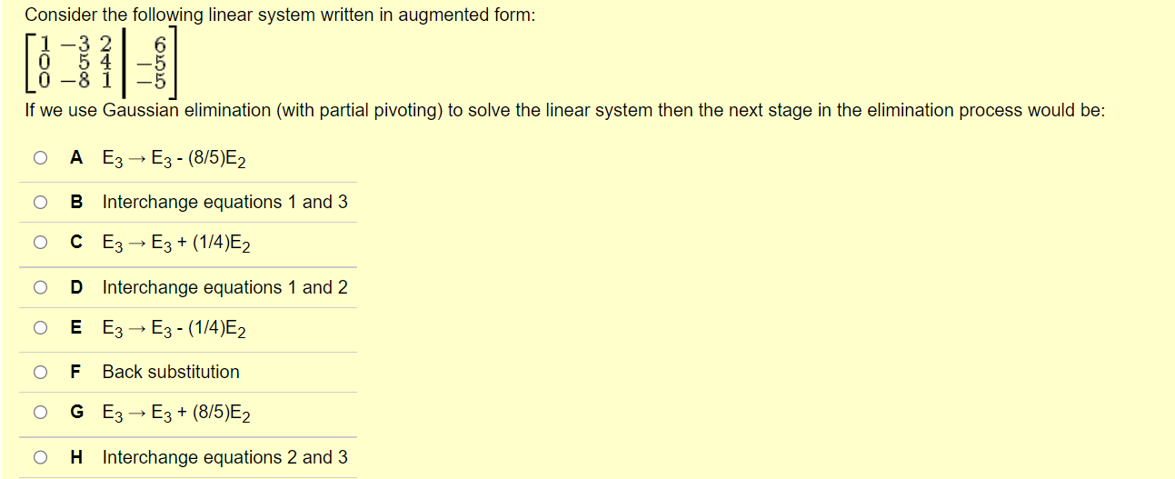 Solved Consider the following linear system written in | Chegg.com