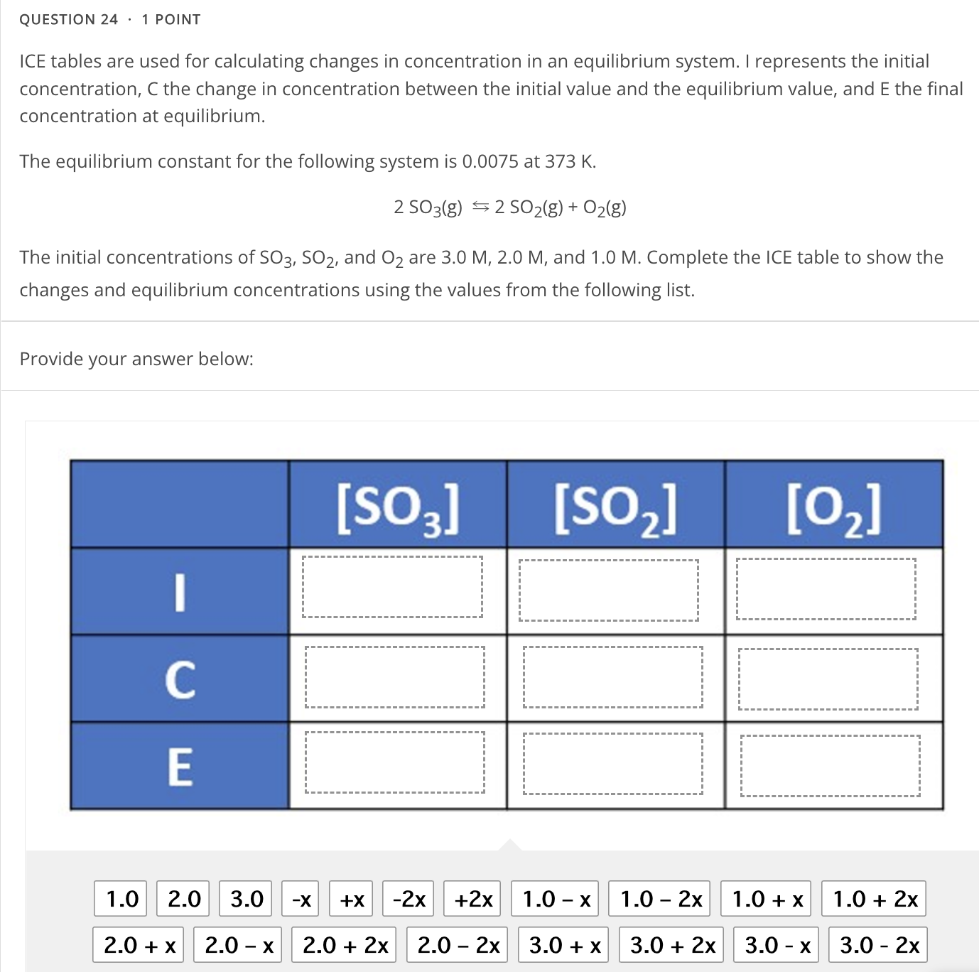 Solved ICE tables are used for calculating changes in | Chegg.com