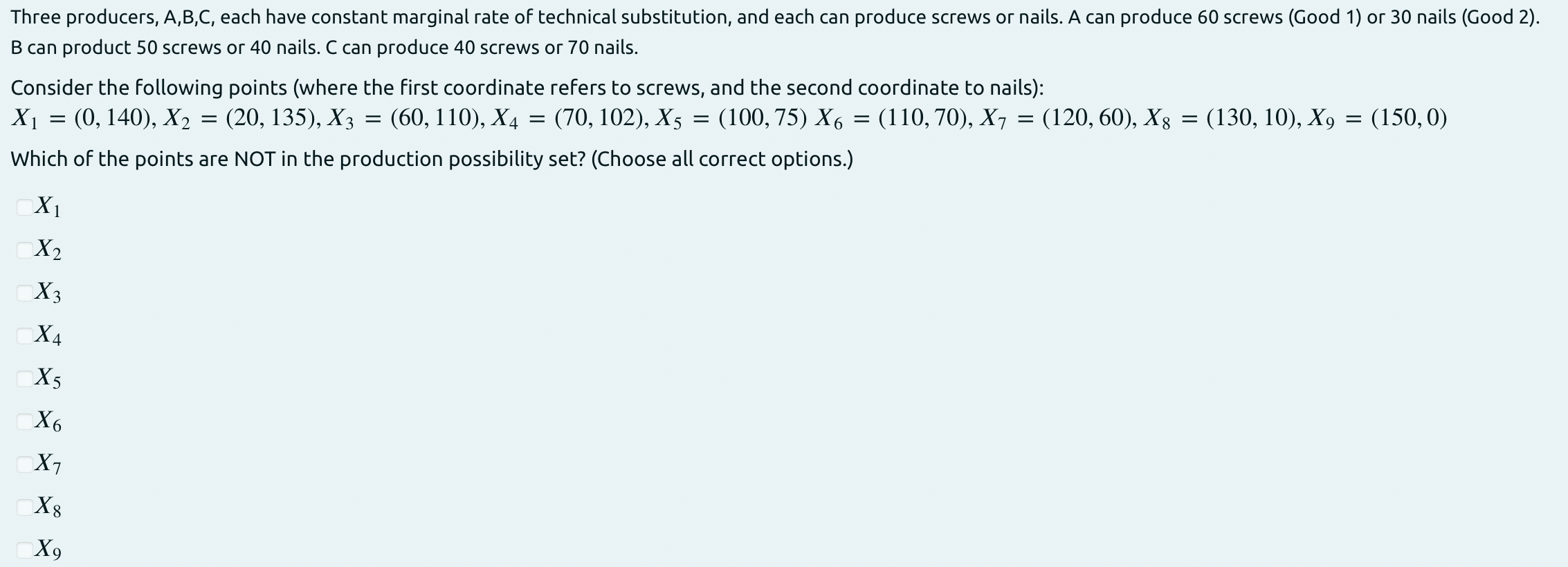 Solved Three producers, A,B,C, each have constant marginal | Chegg.com