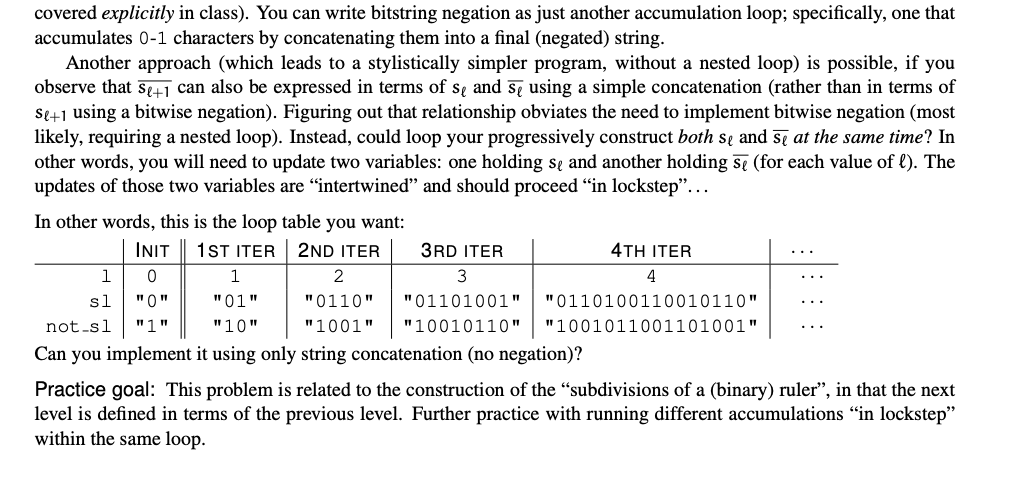 Solved Problem 5 – thue_morse.py: Thue-Morse sequence [25 | Chegg.com