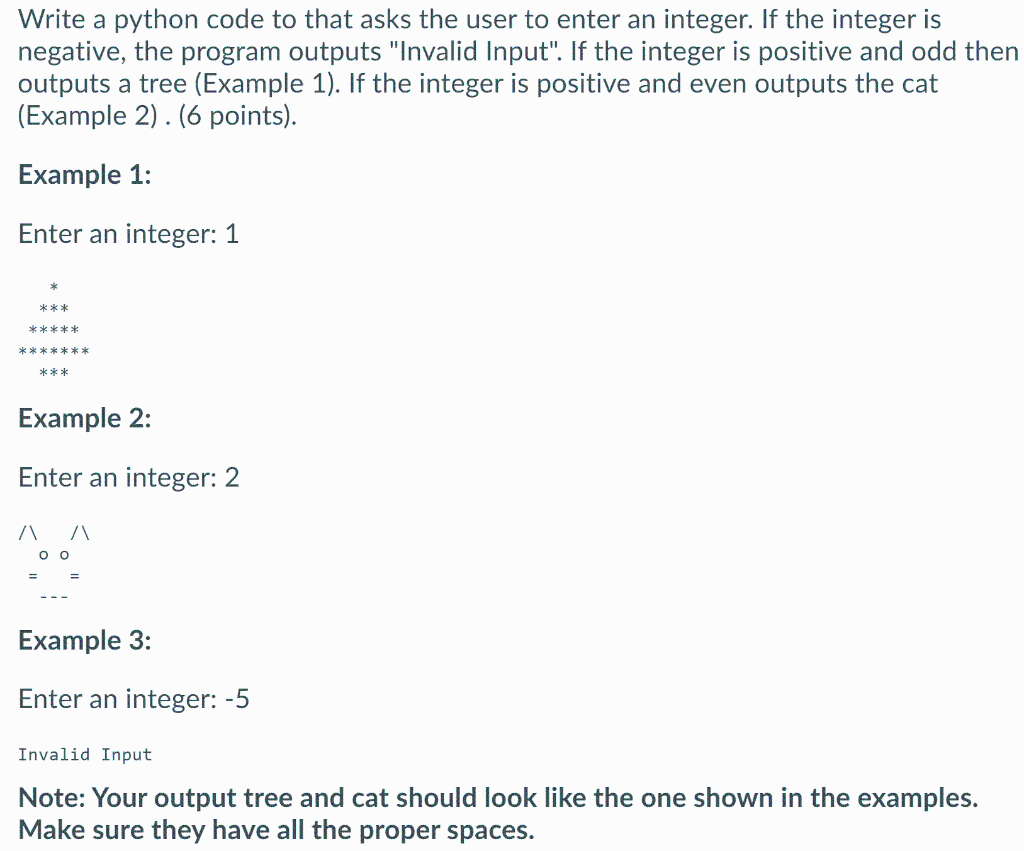 Solved Write a python code to that asks the user to enter an | Chegg.com