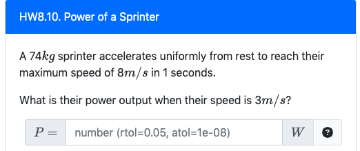 Solved A 74 kg sprinter accelerates uniformly from rest to | Chegg.com