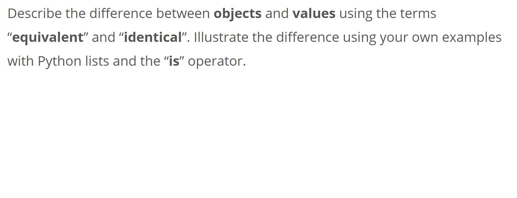 Solved Create your own unique examples for this assignment. | Chegg.com