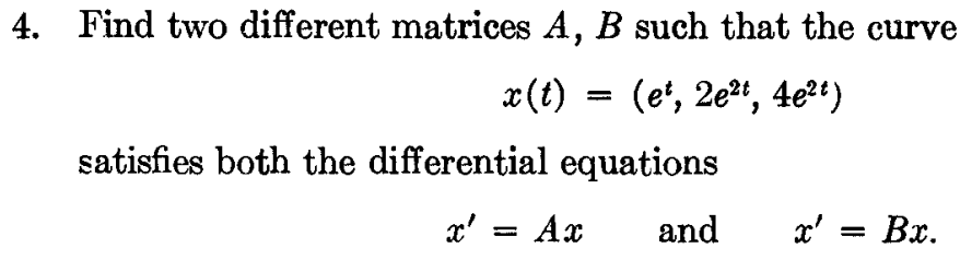 Solved 4. Find two different matrices A,B such that the | Chegg.com