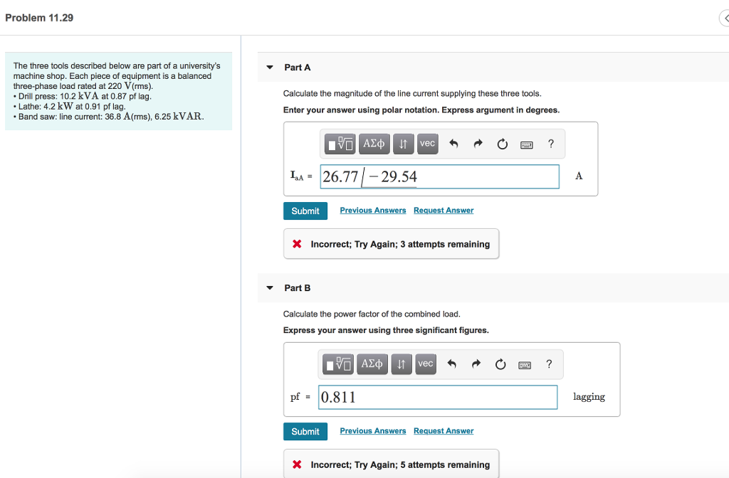Solved Problem 11.29 The three tools described below are | Chegg.com