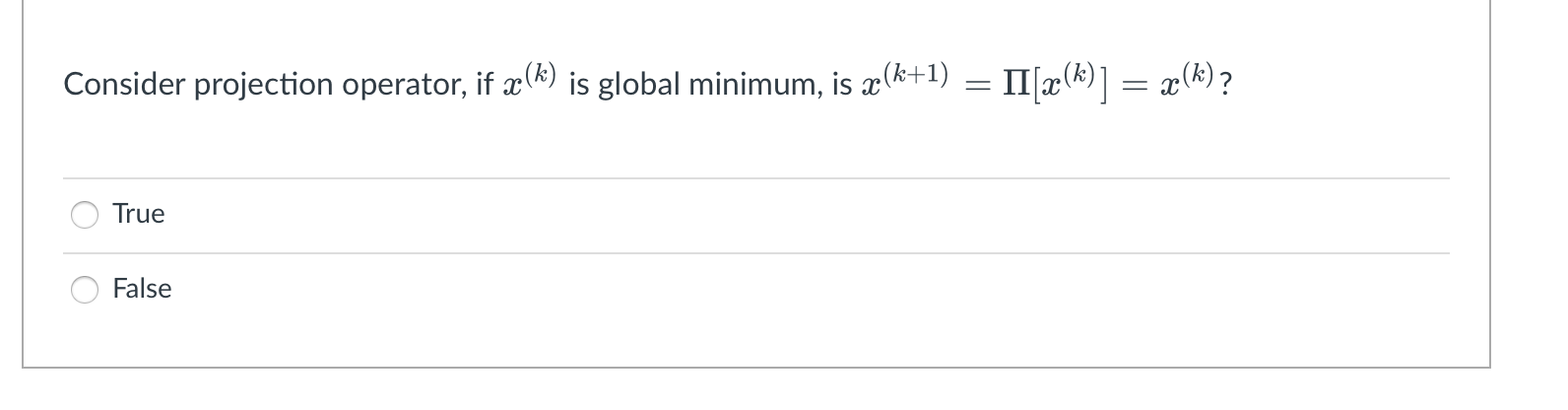 Solved Consider projection operator, if x() is global | Chegg.com