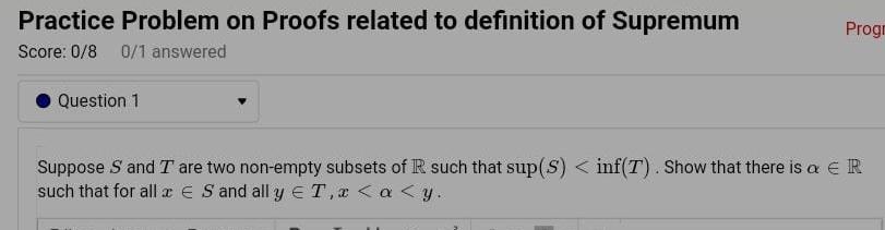 Solved Practice Problem on Proofs related to definition of | Chegg.com