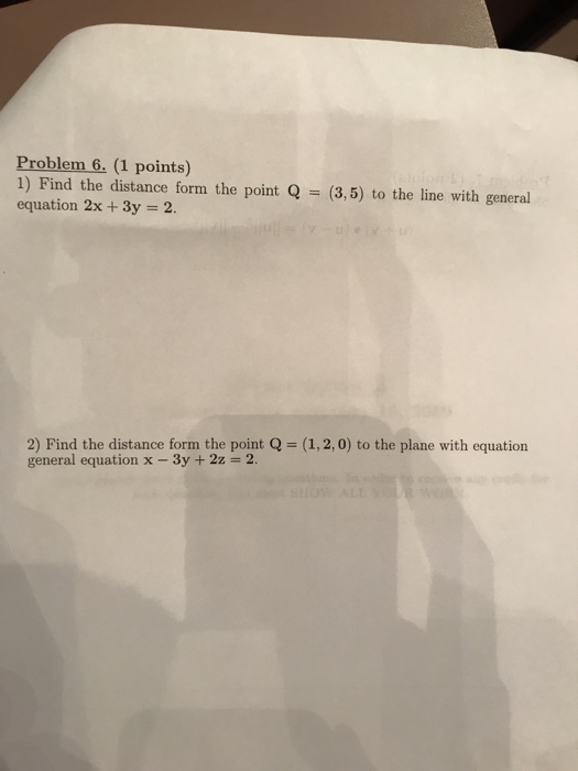 Solved Problem 4. (1 points) 1) Write the vector form of the | Chegg.com