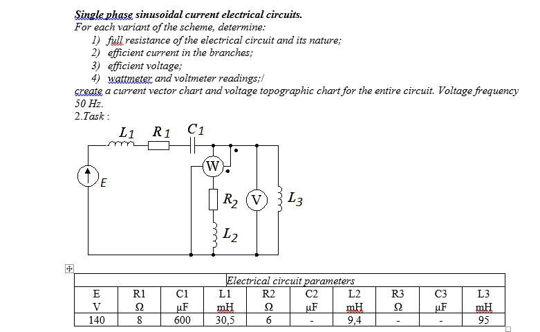 Solved Single phase sinusoidal current electrical circuits. | Chegg.com
