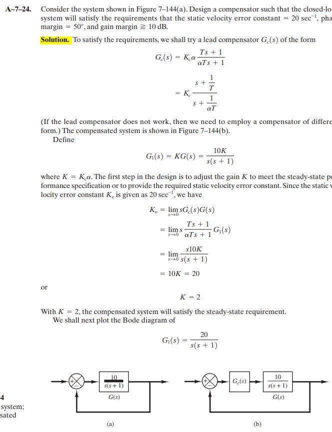 Solved I dont know how to get new gain crossover | Chegg.com