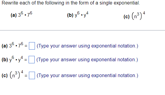 Solved Rewrite each of the following in the form of a single | Chegg.com