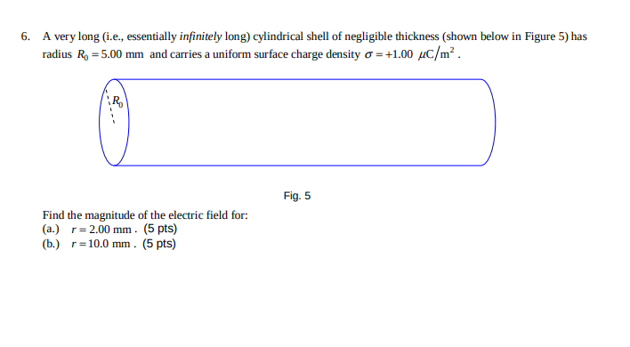 Solved 6. A very long (i.e., essentially infinitely long) | Chegg.com