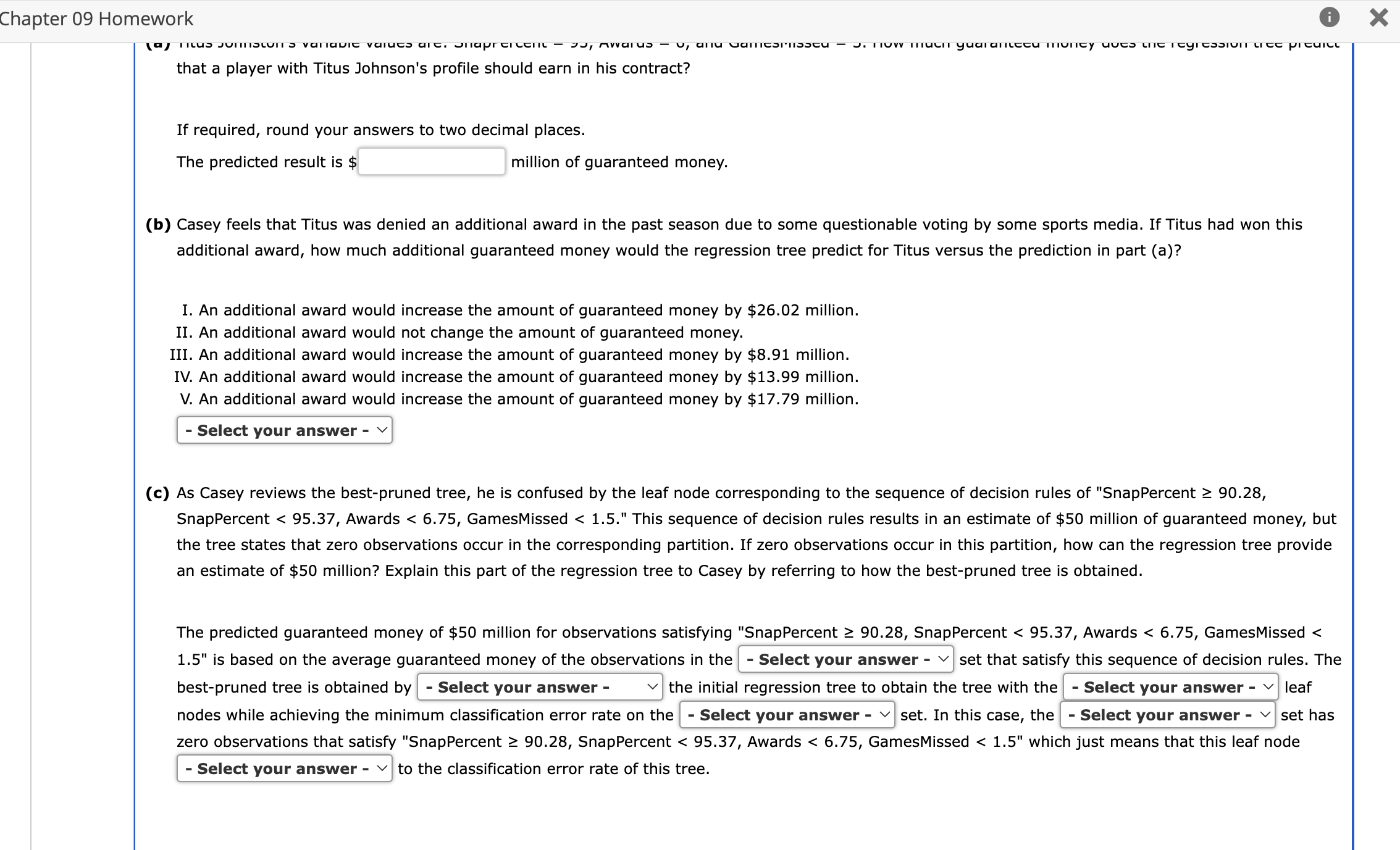 Solved (a) Titus Johnston's variable values are: SnapPercent | Chegg.com Solved (a) Titus Johnston's variable values are: SnapPercent | Chegg.com