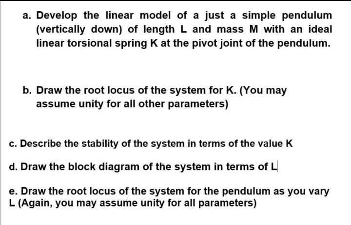 Solved a. Develop the linear model of a just a simple | Chegg.com