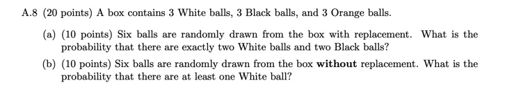Solved Solve both parts of the problem:A.8 (20 points) A box | Chegg.com