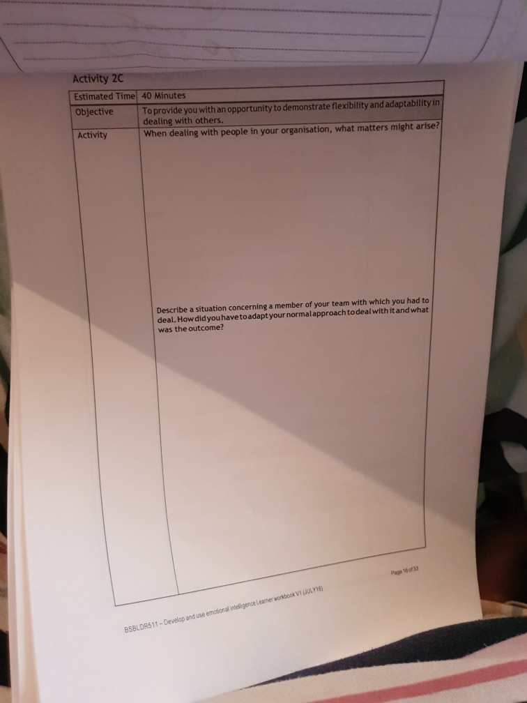 Solved Activity 2C Estimated Time 40 Minutes Objective To | Chegg.com