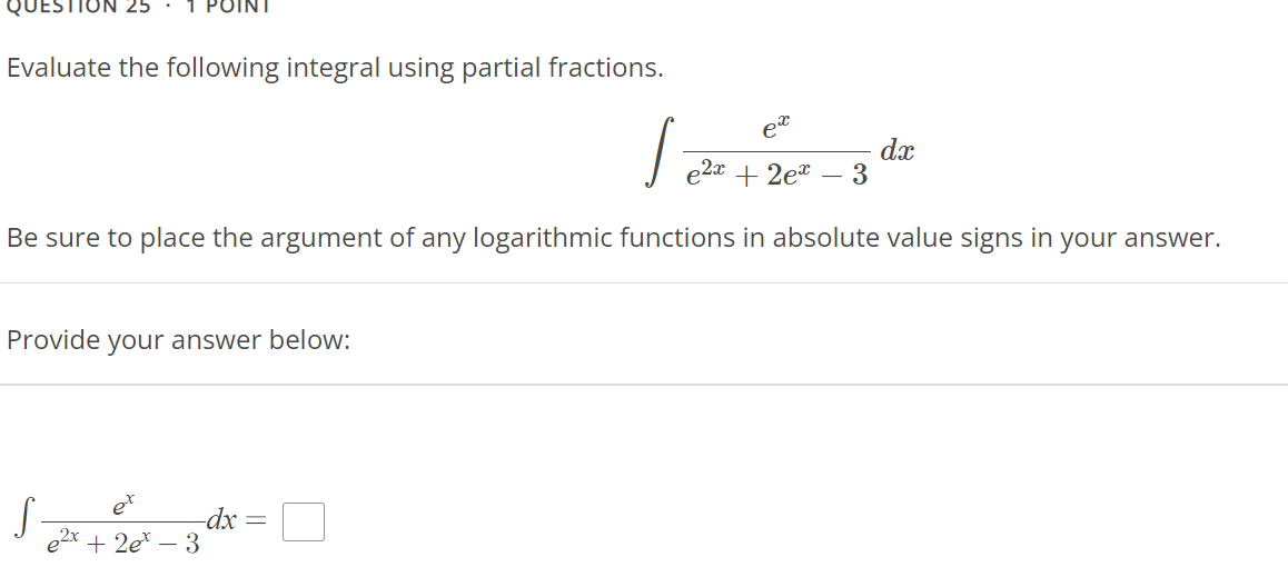 Solved Evaluate the following integral using partial | Chegg.com