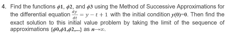 Solved 4 Find The Functions 01 02 And 03 Using The Method