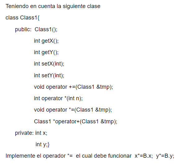 Solved Teniendo en cuenta la siguiente clase class Class 1{ | Chegg.com