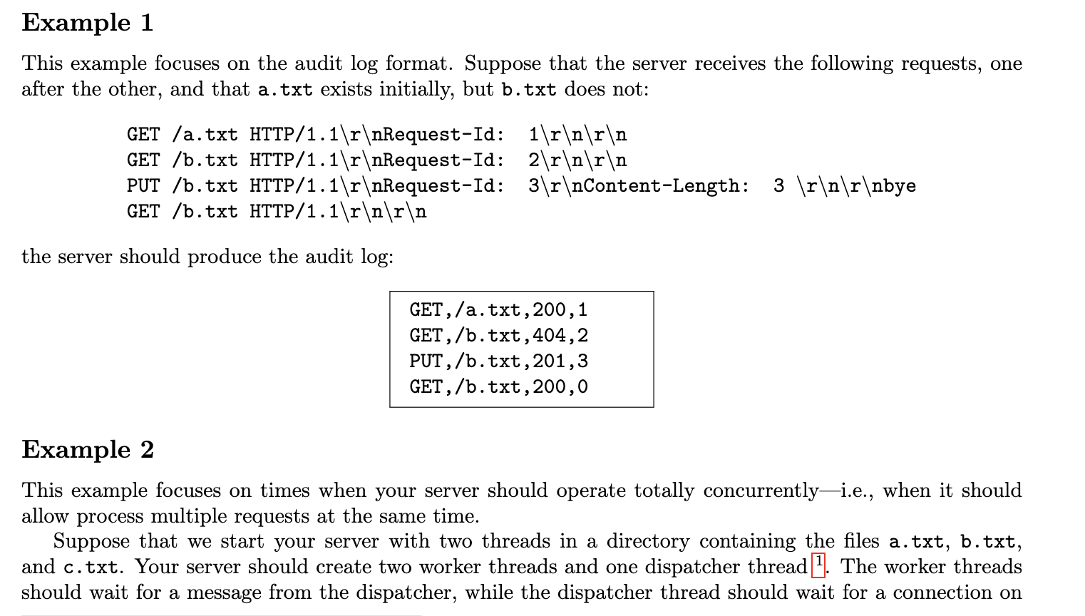 Solved Functionality Your new httpserver should take two | Chegg.com