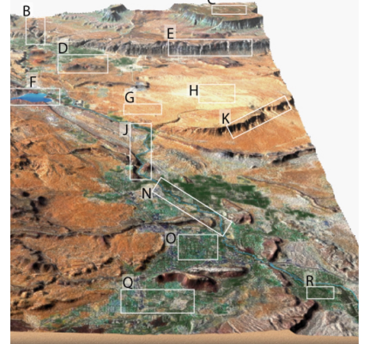 Solved 5. View the following image of the St. George area. | Chegg.com