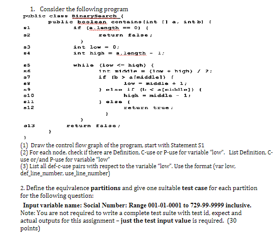 Solved 1. Consider the following program \} (1) Draw the | Chegg.com
