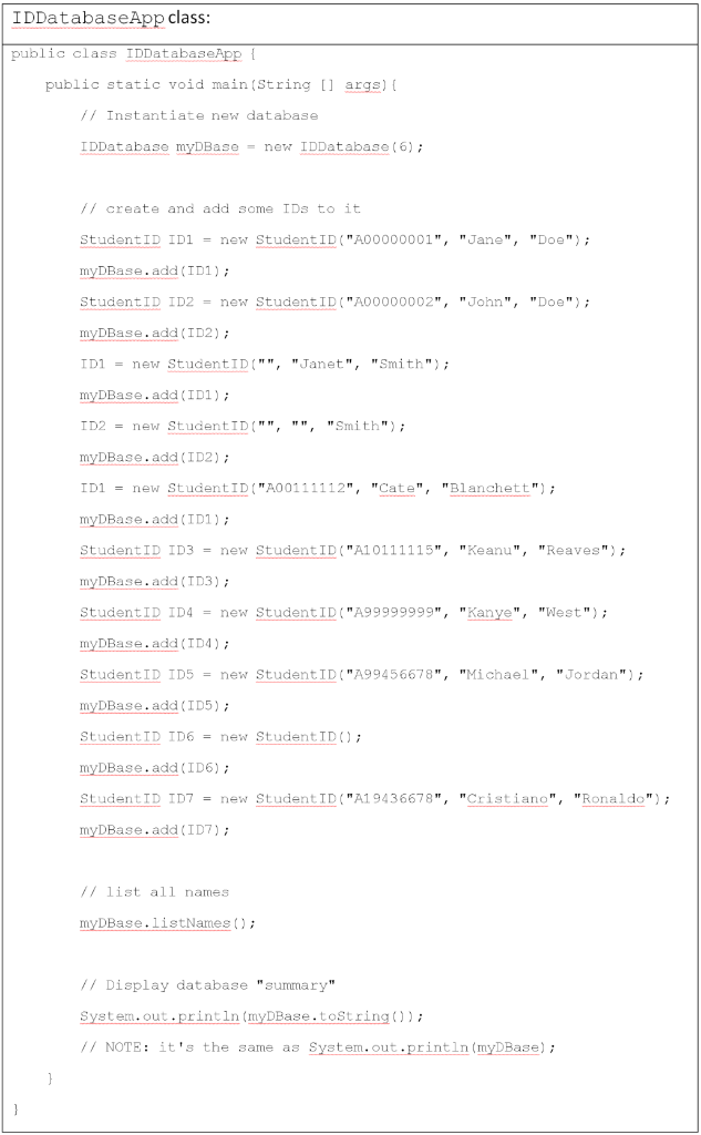 Solved Your task is to write a class that will imitate a | Chegg.com