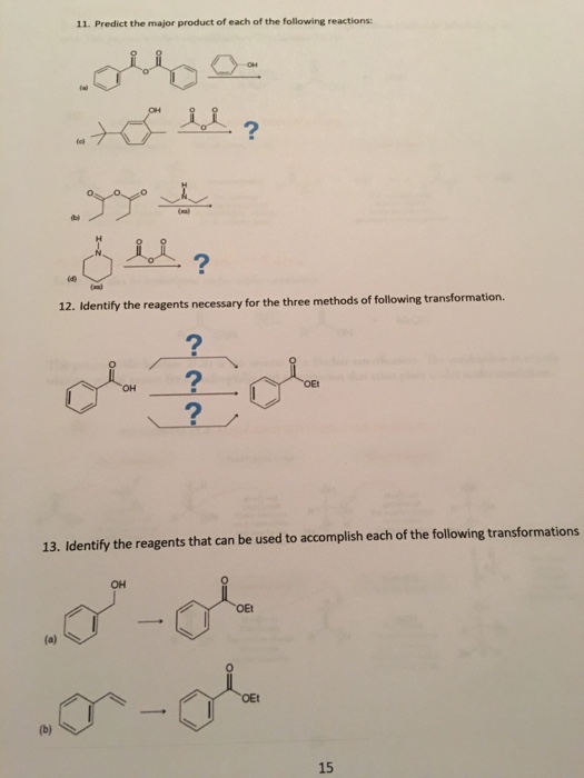 Solved Predict the major product of each of the following | Chegg.com
