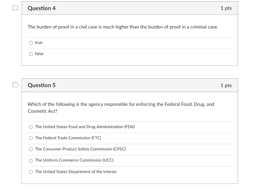 Solved Question 2 1 pts If a person commits a minor offense | Chegg.com