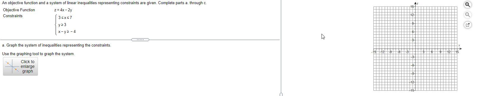 Solved An objective function and a system of linear | Chegg.com