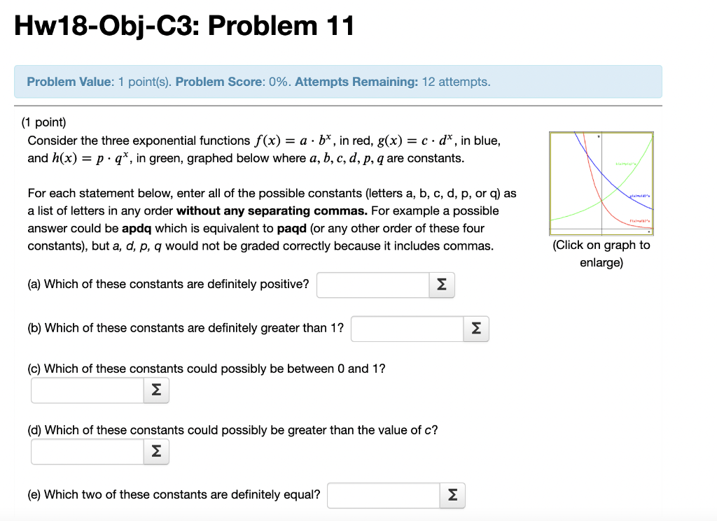 Solved Hw18 Obj C3 Problem 11 Problem Value 1 Points 