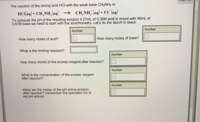 Solved The reaction of the weak acid HCN with the strong | Chegg.com