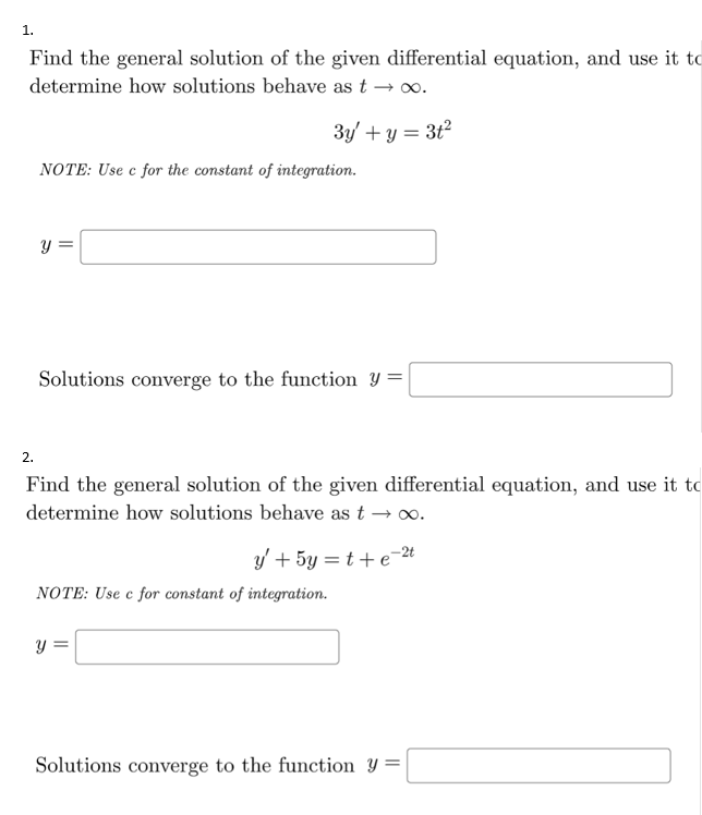 Solved 1. Find the general solution of the given | Chegg.com