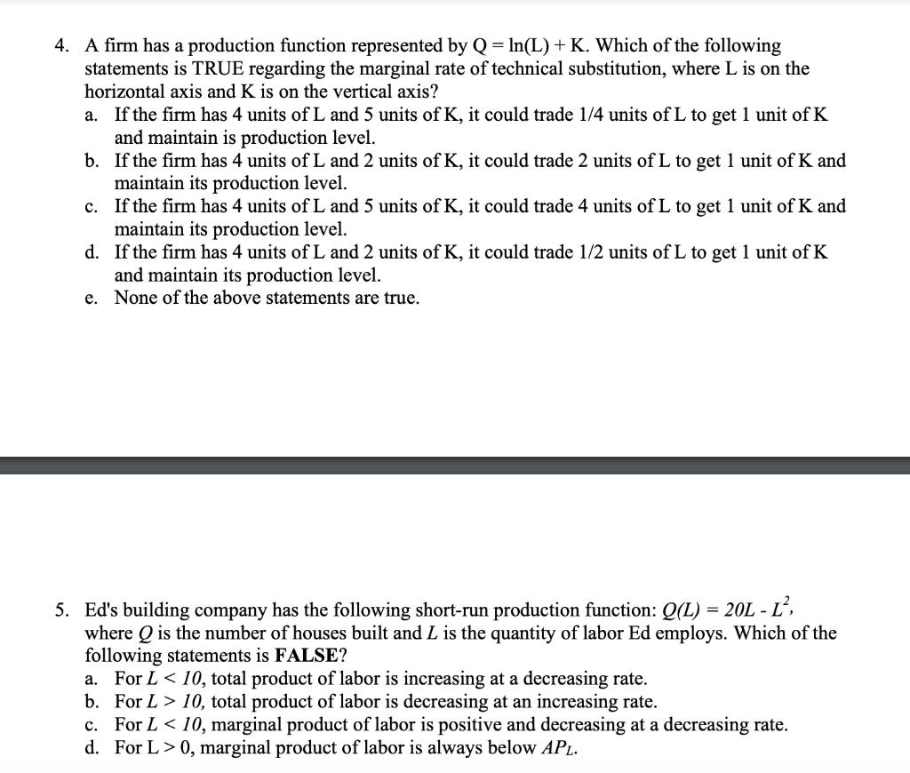 Solved Multiple Choice Questions (5 points each) 1. Suppose | Chegg.com